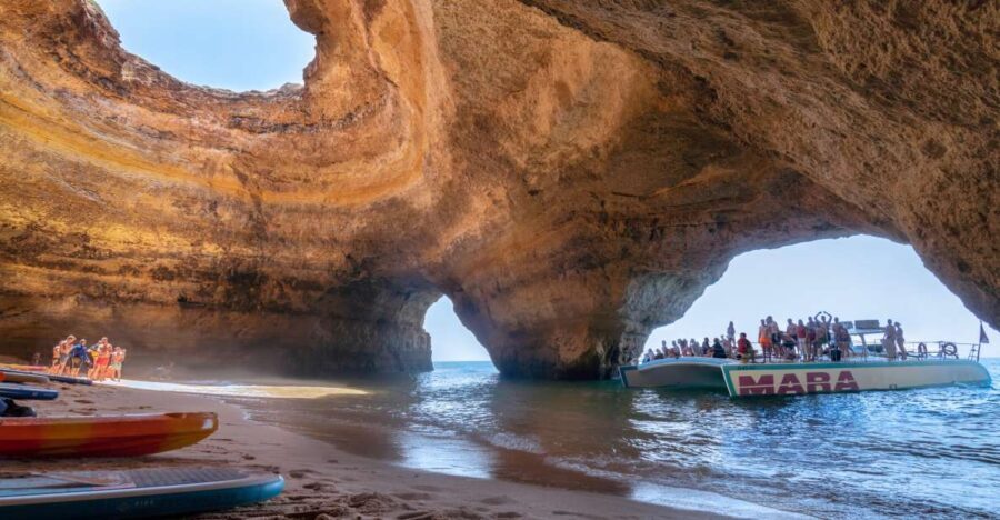 Albufeira: Caves and Coastline Catamaran Cruise to Benagil - The Swimming & Sunbathing Experience