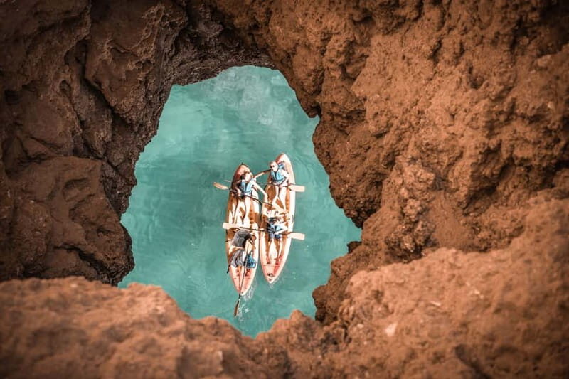 Albufeira: Hidden Beaches & Cliffs Guided Kayak Cave Tour - The Experience in Detail