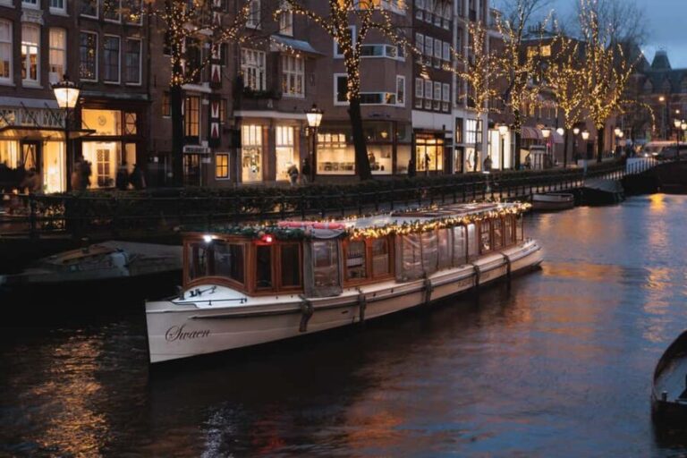 Amsterdam: Heated Canal Cruise with Unlimited Drinks & Bite - Food, Drinks, and Snacking