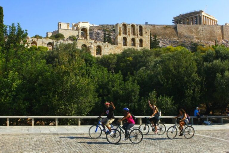 Athens: City Bike tour with Acropolis Visit Option - Detailed Breakdown of the Route