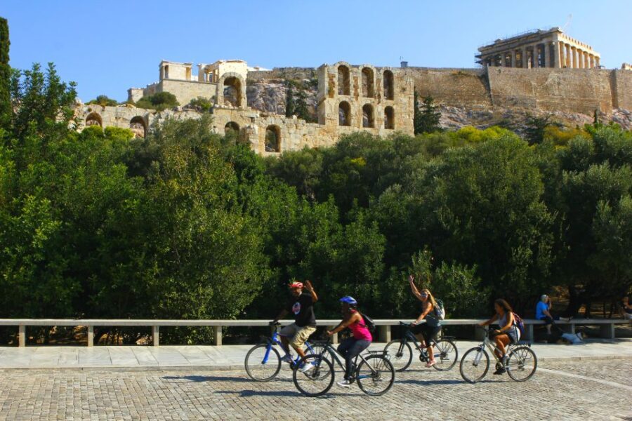 Athens: City Bike tour with Acropolis Visit Option - Detailed Breakdown of the Route