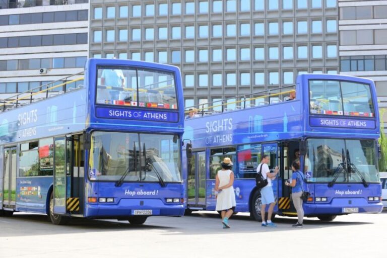 Athens, Piraeus, and Coastline: Blue Hop-On Hop-Off Bus - The Routes and Stops: What to Expect