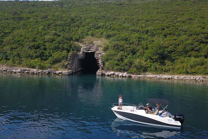 Boat tour to Lady of the Rock , Submarine base & Blue Cave swim - Group Size, Duration, and Value