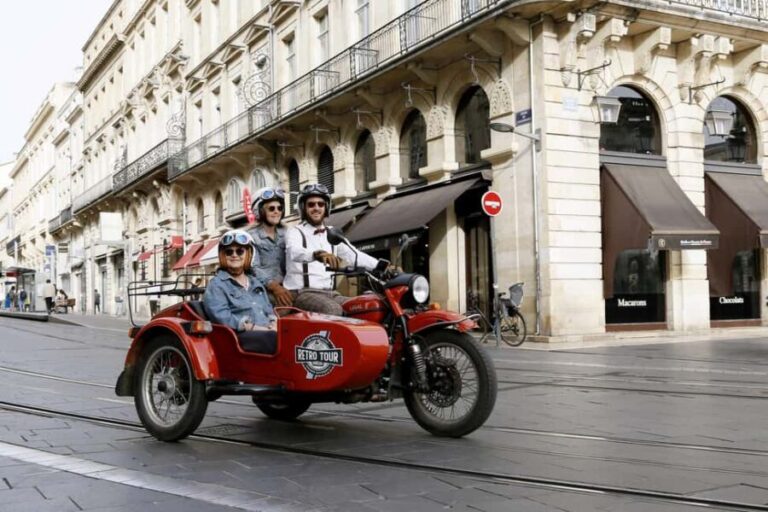 Bordeaux: Sightseeing by Side Car - Detailed Itinerary and Highlights
