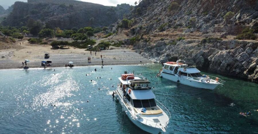 Chania: Menies Beach & Chironisia Bay Cruise with Snorkeling - The Cruise: Scenic Route & Educational Stops