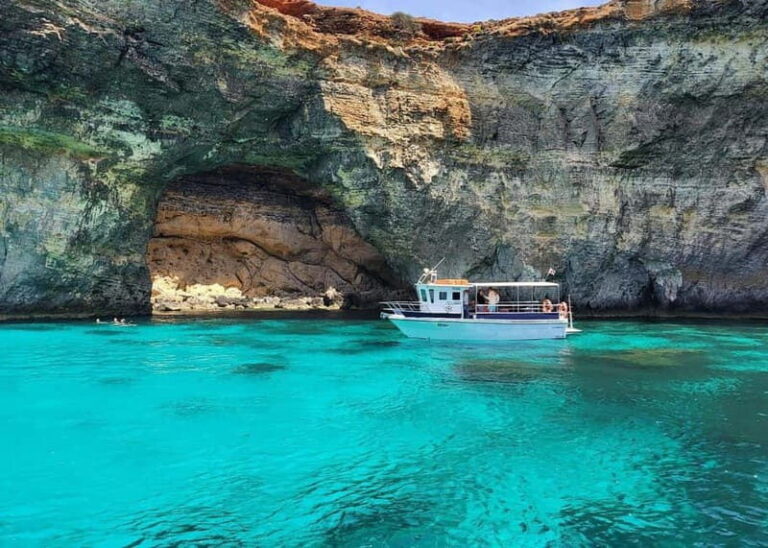 Comino: Blue Lagoon, Crystal Lagoon and Sea Caves Boat Tour - The Itinerary Breakdown