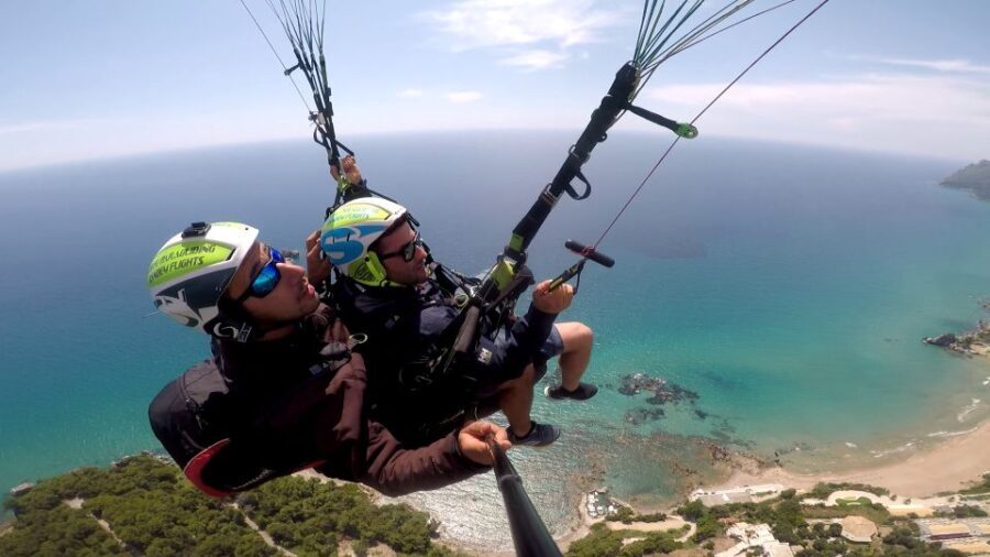 Corfu: Paragliding Tandem Flight Above Pelekas Town - The Itinerary: What to Expect