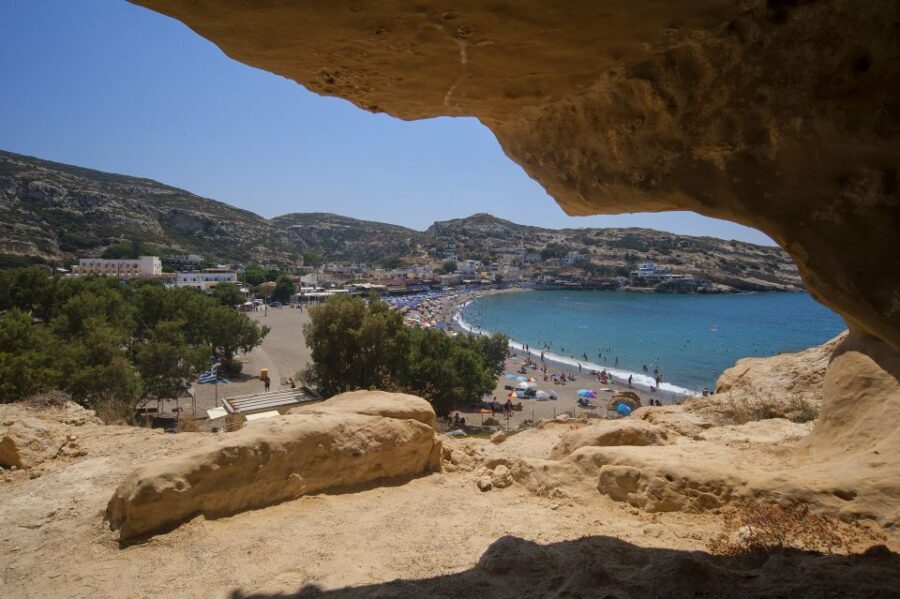 Crete: Matala Beach and Hippie caves, Red beach - Is the Price Worth It?