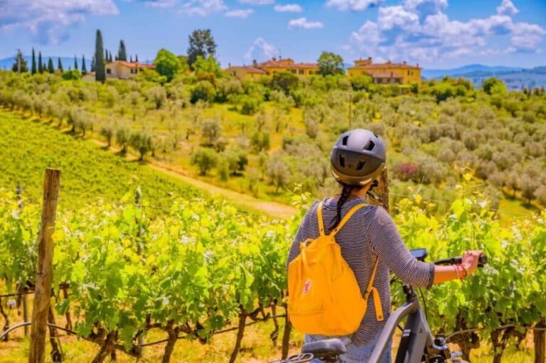 Florence: Chianti E-Bike Tour with Lunch & Two Wine Tastings - Itinerary breakdown