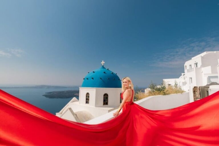 Flying dress Photoshoot in Santorini with Hotel Pickup - The Itinerary Breakdown: What Makes It Special