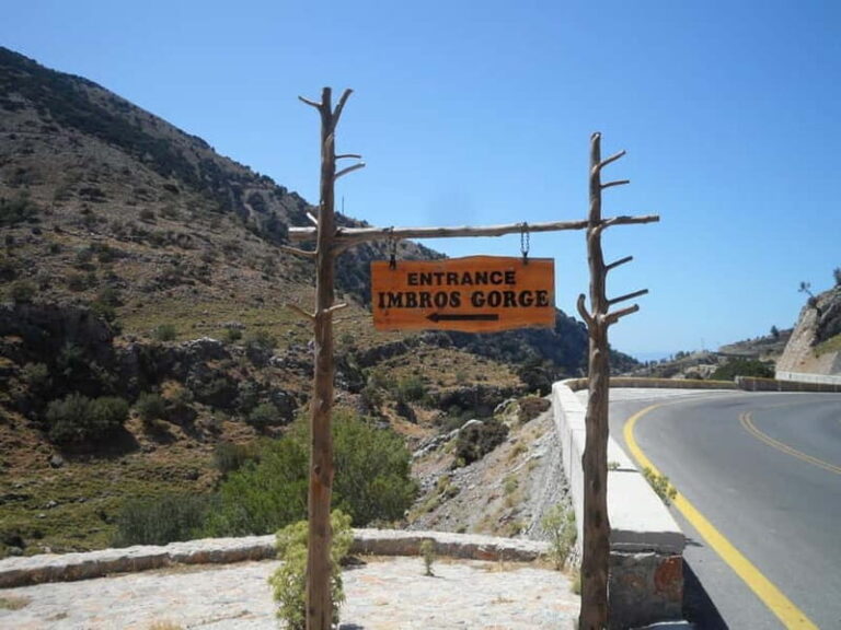From Georgioupoli: Easy Hiking Day-Trip to Imbros Gorge - What To Expect: Practical Details