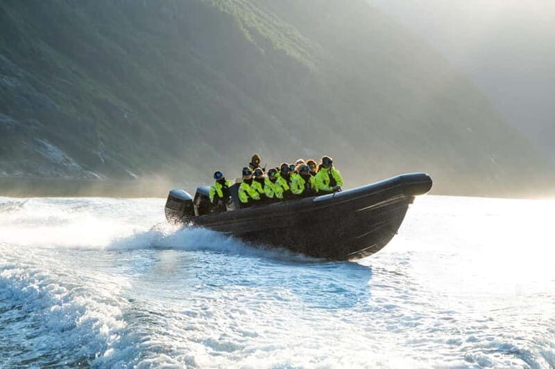From Hellesylt: Experience Fjordsafari Geirangerfjord on RIB - Group Size and Guides