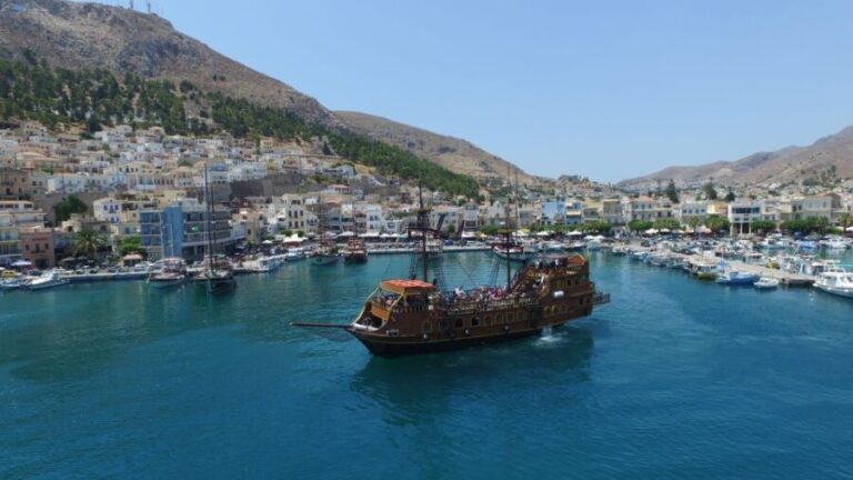 From Kos: 3-Island Pirate Cruise with Lunch and Waterslide - Island Hopping: What to Expect