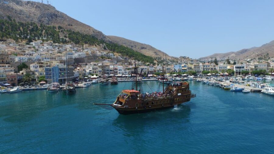 From Kos: 3-Island Pirate Cruise with Lunch and Waterslide - Island Hopping: What to Expect