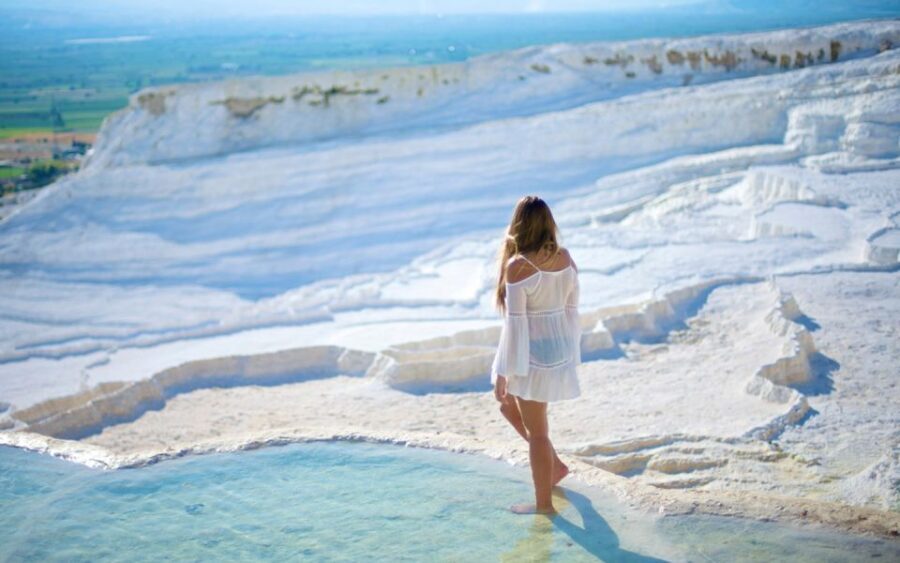 From Marmaris: Pamukkale Cotton Castle & Hierapolis Day Trip - Exploring Pamukkale’s White Travertines