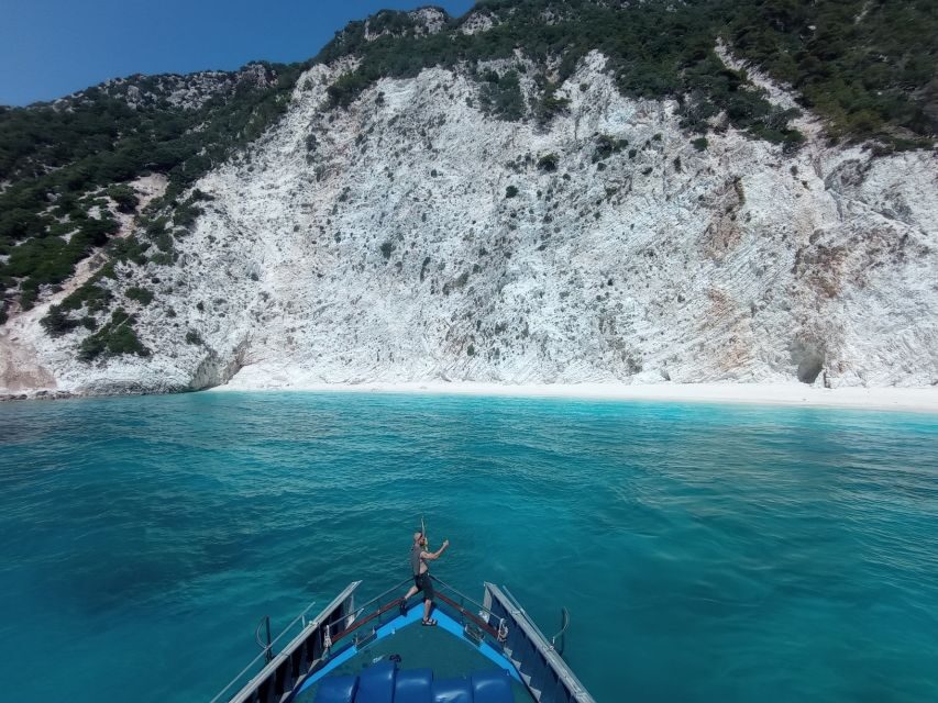From Nydri: Boat to Kefalonia and Ithaki with Swim Stops - What’s Included and What’s Not