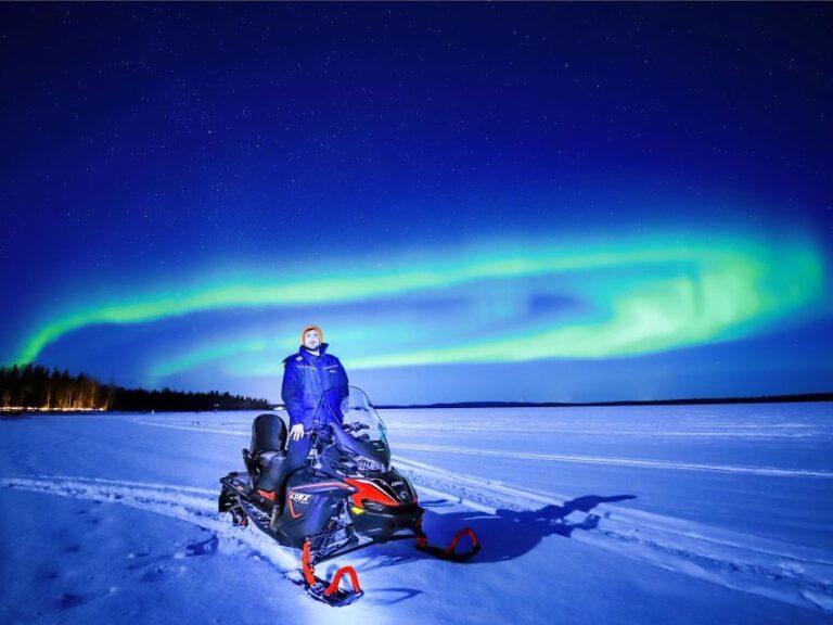 From Rovaniemi: Searching Aurora with Snowmobile - The Ride: Snowmobiling into the Arctic Night