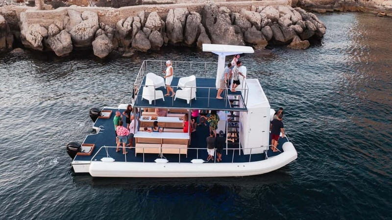 Giardini Naxos: Dolphin Catamaran Sunset Tour with Aperetif - The Itinerary in Detail