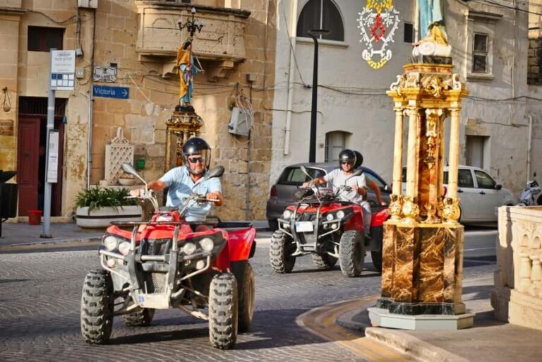 Gozo: Full-Day Quad Tour with Private Round-Trip Boat - Transportation & Group Size