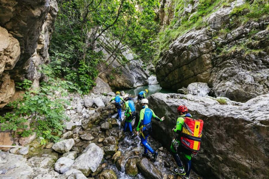 Lake Garda: Family Friendly Canyoning Tour - The Itinerary in Detail