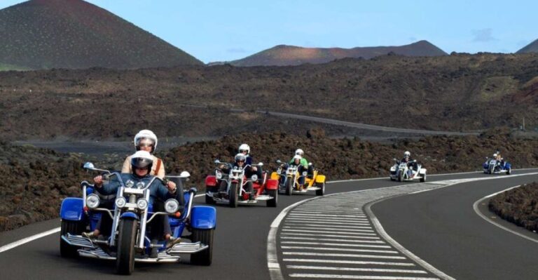 Lanzarote: three wheeler trike tour for three people - The Itinerary and Scenic Highlights