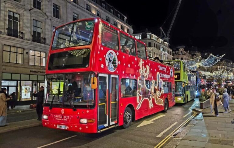 London: Christmas Lights Santa Sleigh Open-Top Tour - What’s Included and Excluded