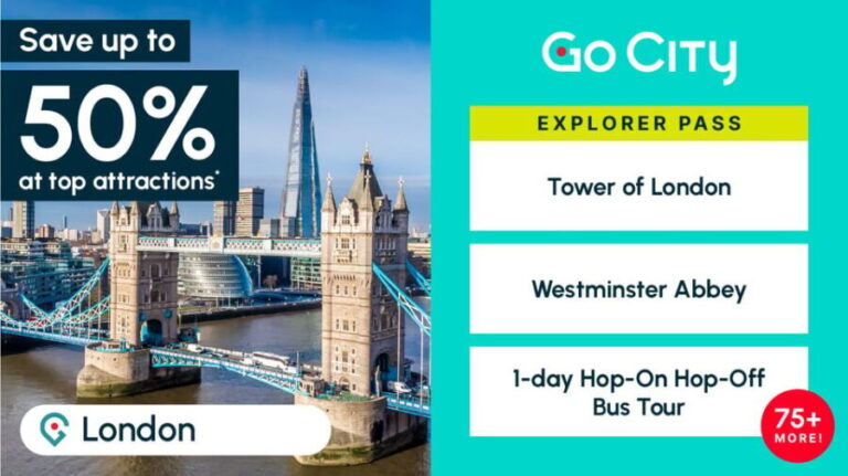 London: Go City Explorer Pass® - Tickets for 2-7 Attractions - What’s Included and How It Works