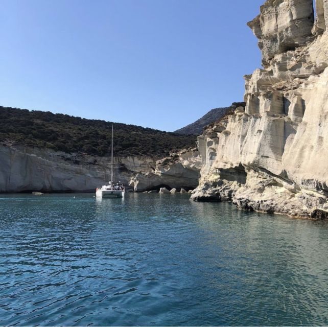 Milos: Full-Day Catamaran Cruise to Poliegos and Kleftiko - The Experience Onboard
