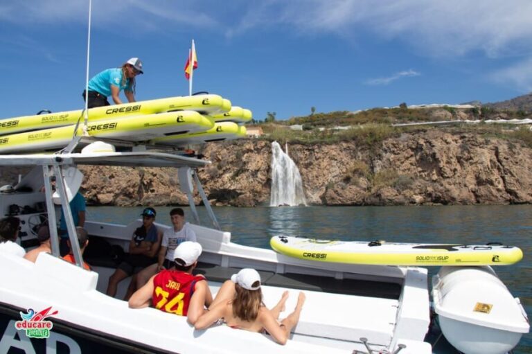Nerja: Maro Waterfall Boat Trip with Paddleboarding & Drink - What’s Included and What to Bring