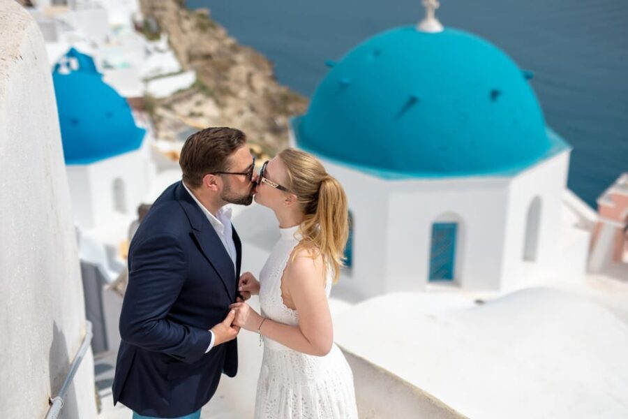 Oia: Couple photoshoot with 30 edited Photos - The Breakdown of the Itinerary and Locations