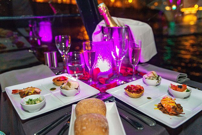 Paris Seine River Dinner Cruise with Champagne and Window Seating - The Food & Champagne