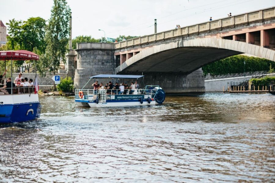 Prague: Swimming Beer Bike on A Cycle Boat - The Experience in Detail