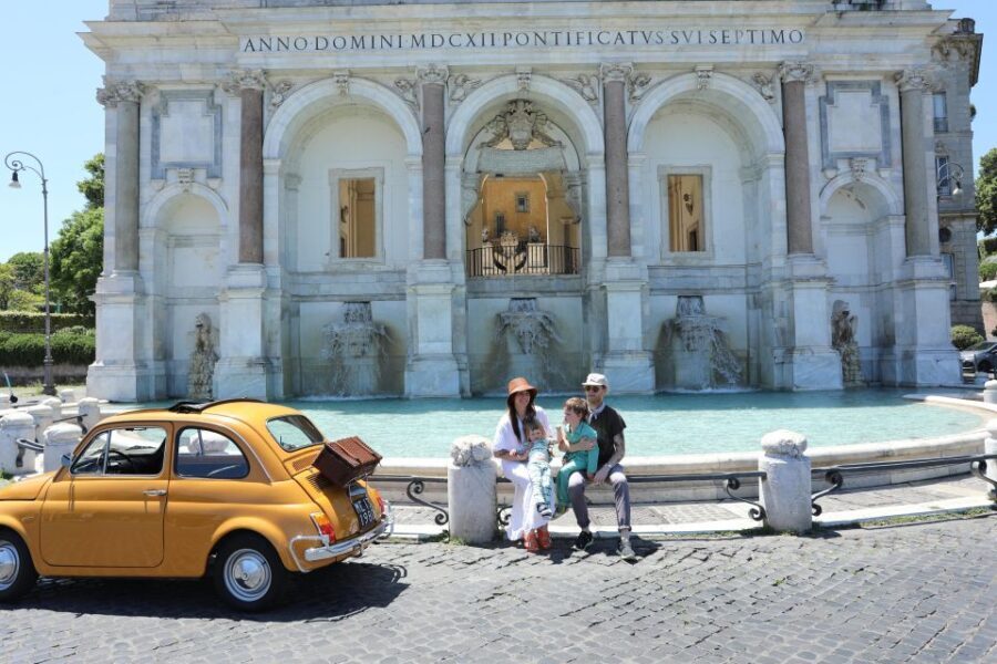 Rome: Fiat Cinquecento Vintage Photography Service - The Itinerary in Detail