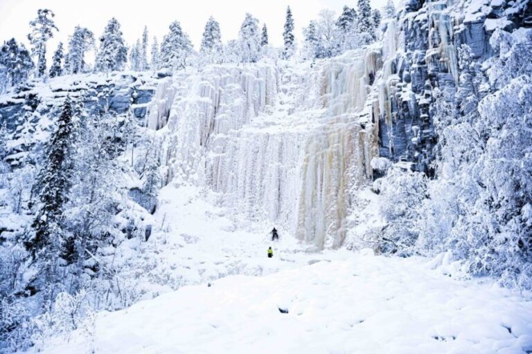 Rovaniemi: Frozen Waterfalls of Korouoma Canyon & Pro Photos - Transportation & Group Size