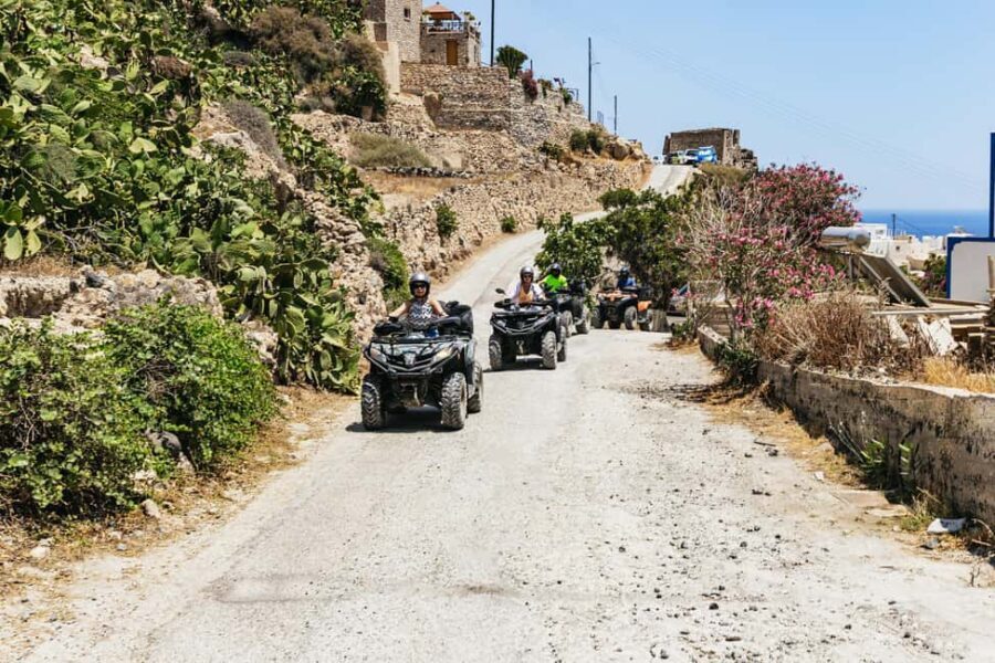 Santorini: ATV Quad Bike Tour with Lunch and Pickup - Starting the Adventure: Pickup and Preparation