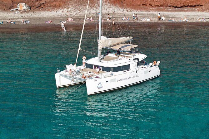 Santorini Catamaran Cruise: with Lunch, BBQ, Open Bar, Transfers - The Value of the Experience