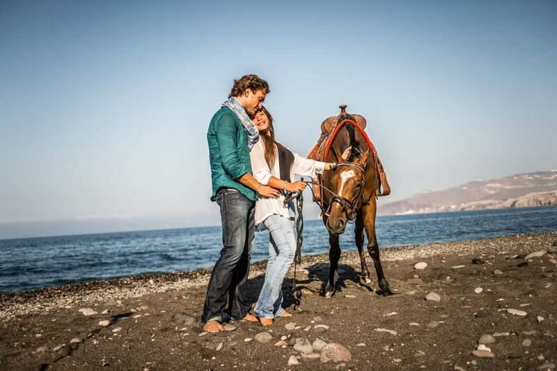 Santorini: Horseback Riding on the Black Sandy Eros Beach - The Practical Details