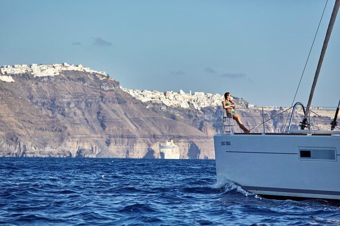 Santorini Luxury Sailing Catamaran Cruise with BBQ, Drinks and Transfer - Detailed Itinerary Breakdown