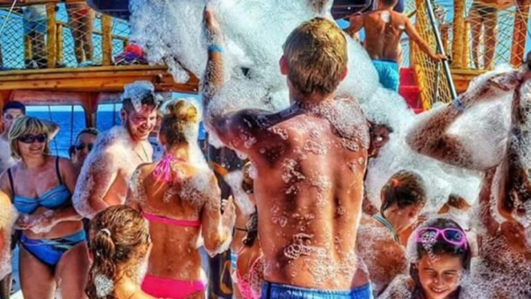 Side: Dolphin Island Boat Tour w/ Lunch & Foam Party - What’s Included and What’s Not