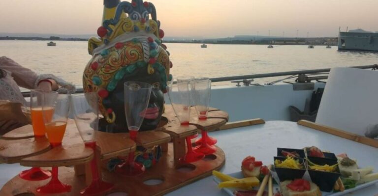 Syracuse: Ortigia Sunset Cruise with Aperitif - The Food & Drinks