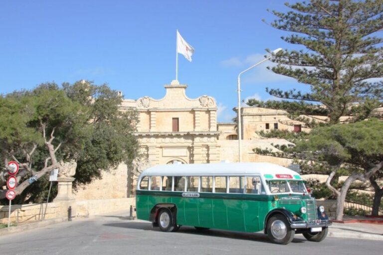 Valletta: Vintage Bus to Valletta, Sliema, Rabat & Mdina - FAQs