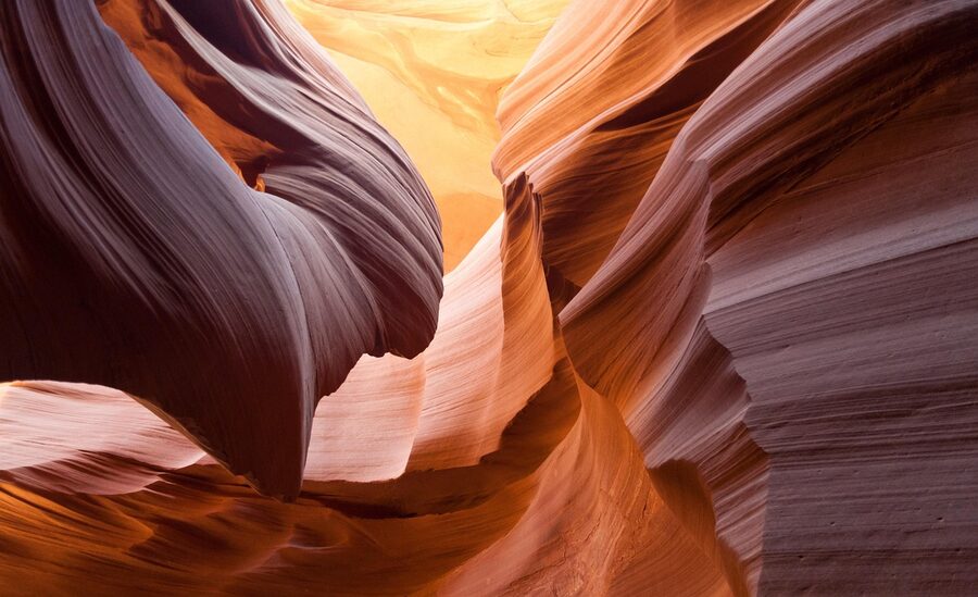 Antelope Canyon sandstone slot canyon cool background