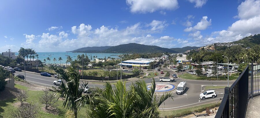 Airlie Beach town and waterfront 2023