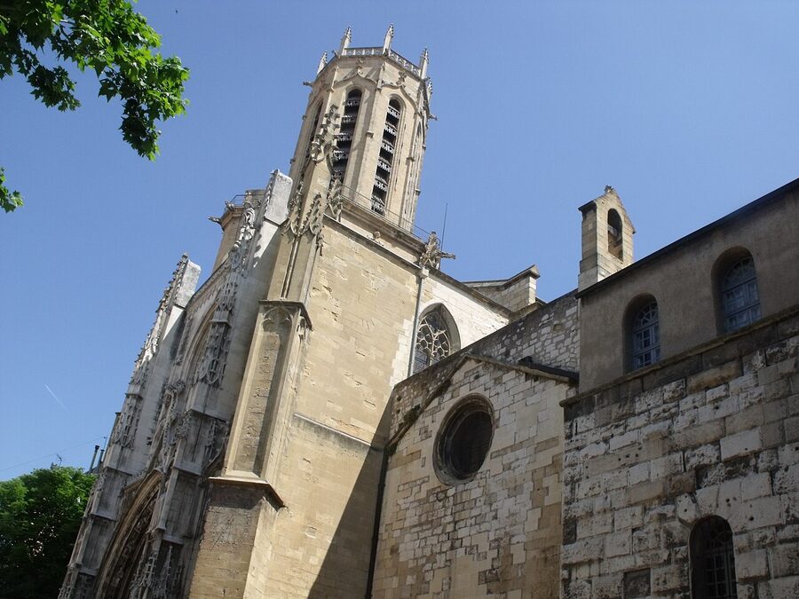 Saint-Sauveur Cathedral facade in Aix-en-Provence