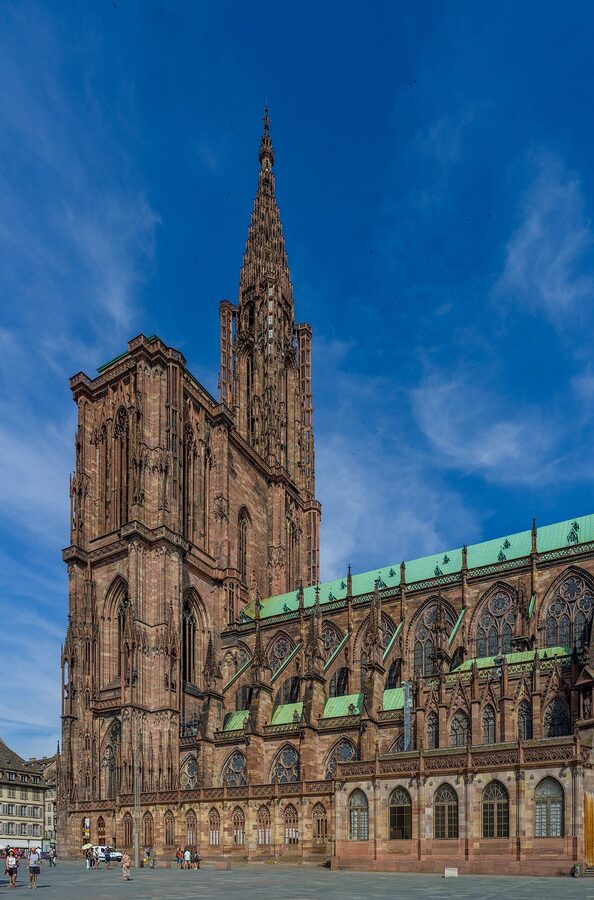 Strasbourg Cathedral south face Alsace