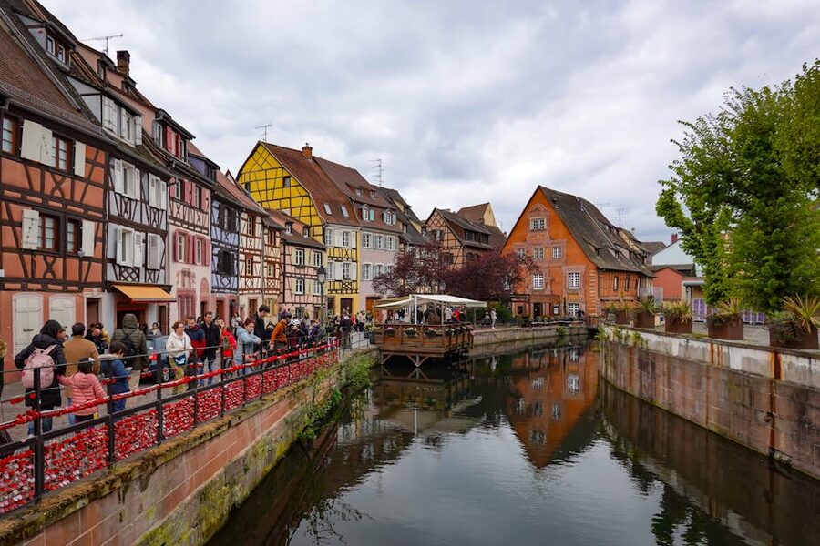 Colmar Petite Venise canal half-timbered houses