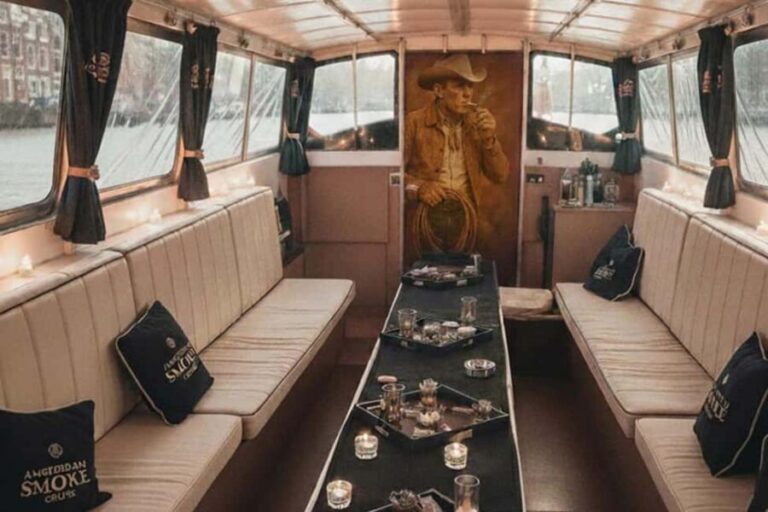 Amsterdam: Smoke Cruise. with Bar & local guide - Key Points