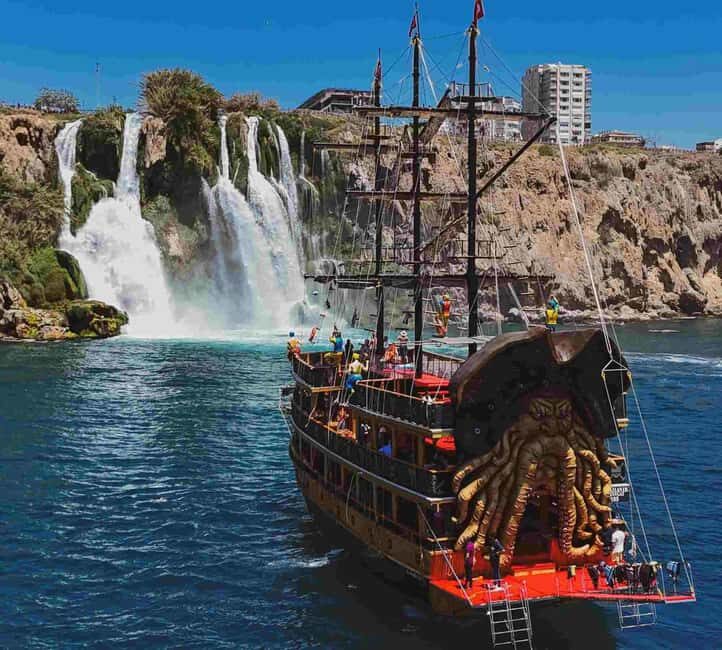 Antalya: Duden Waterfall Pirate Boat Trip - The Itinerary in Detail