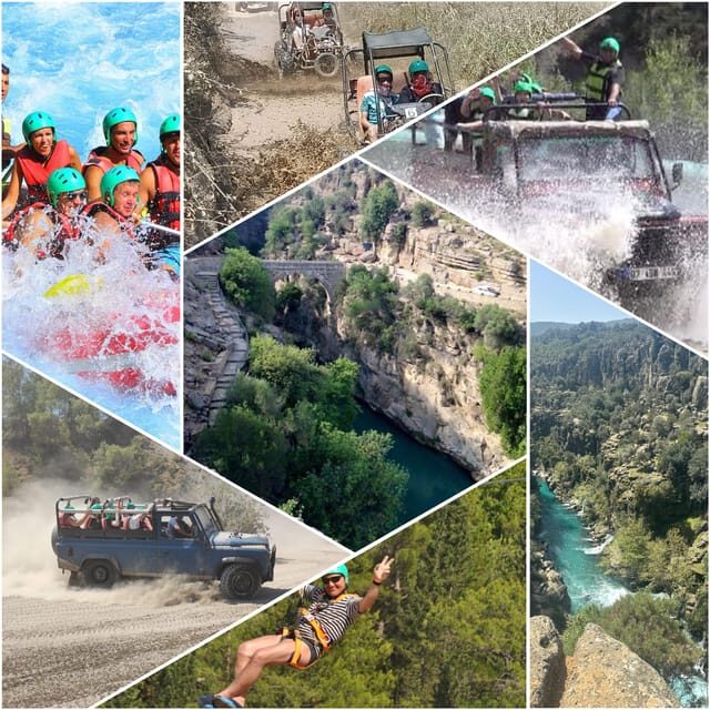 Antalya: Rafting Jeep Buggy&Quad Safari zipline canyon visit - An In-Depth Look at the Experience