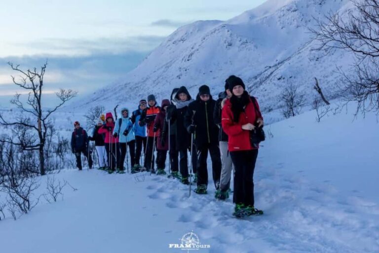 Arctic hike on Kvaløya Island with drinks and snacks - What is this Arctic snowshoe hike all about?